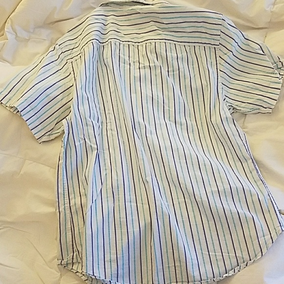 GAP | Shirts | Striped Short Sleeved Gap Button Up | Poshmark